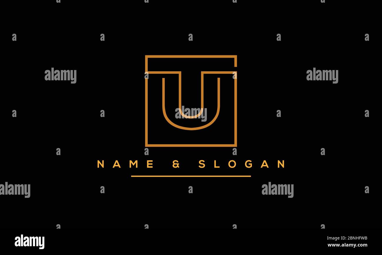 U, UU Abstract Logo of Alphabet Letters Stock Vector Image & Art - Alamy