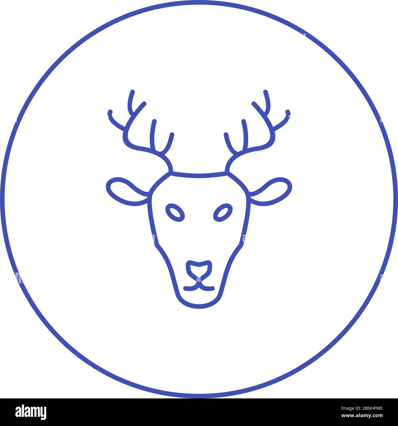 Beautiful Wild Animal Line Vector Icon Stock Vector Image & Art - Alamy