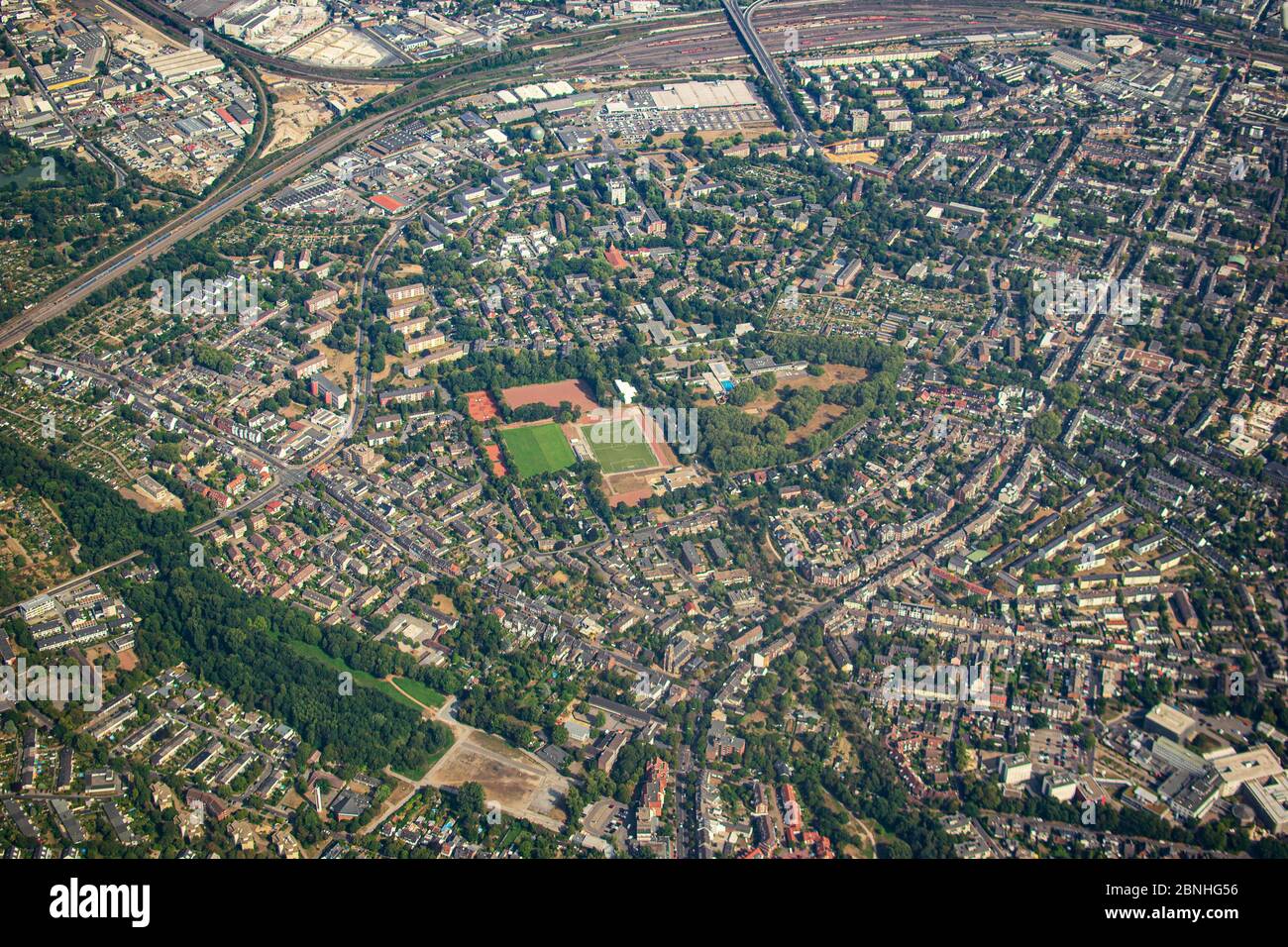 Aerial shot highway intersection hi-res stock photography and images ...