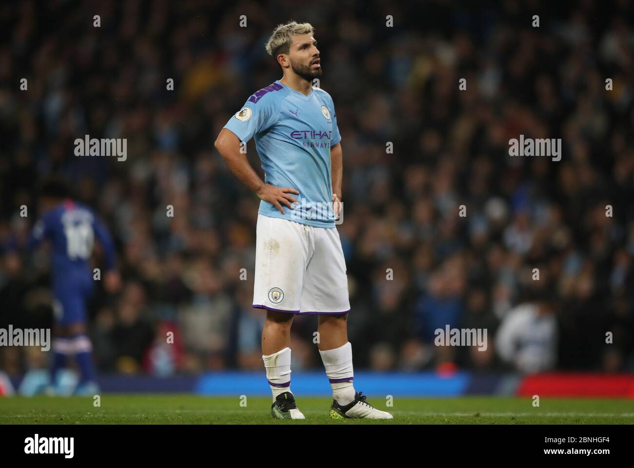 Manchester Citys Sergio Aguero Shows His Frustration During The