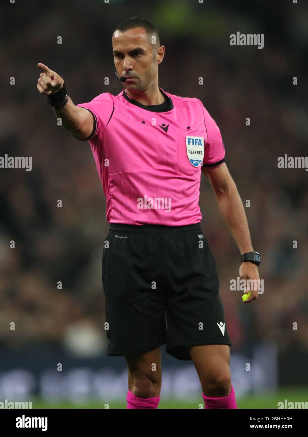 Referee Marco Guida during the UEFA Champions League Group B match at ...