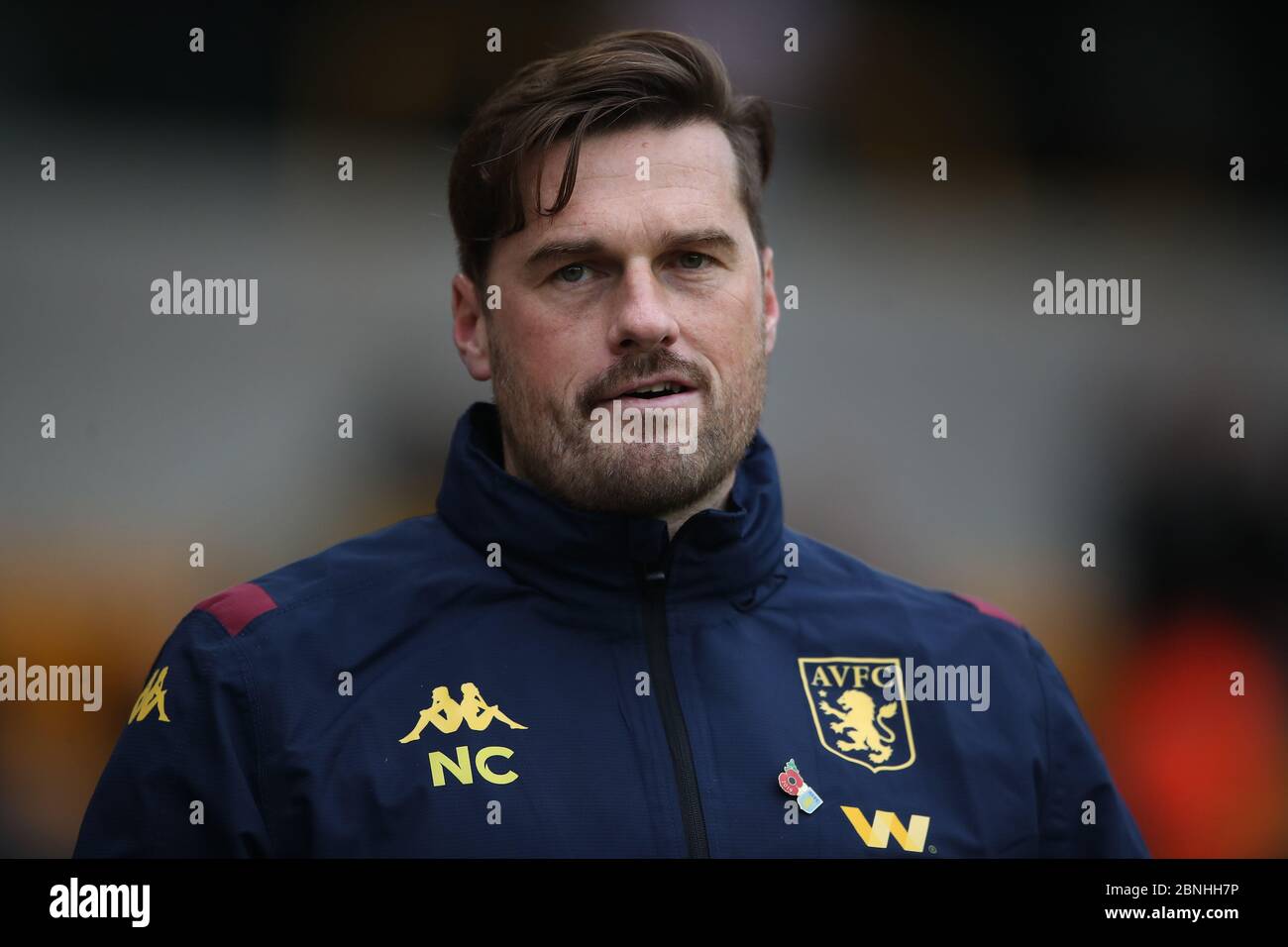 Aston Villa goalkeeper coach Neil Cutler during the Premier League ...