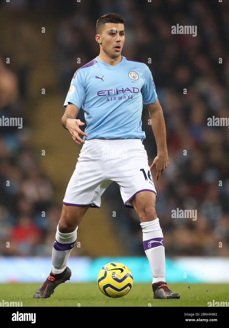 Manchester City's Rodri during the Premier League match at the Etihad ...