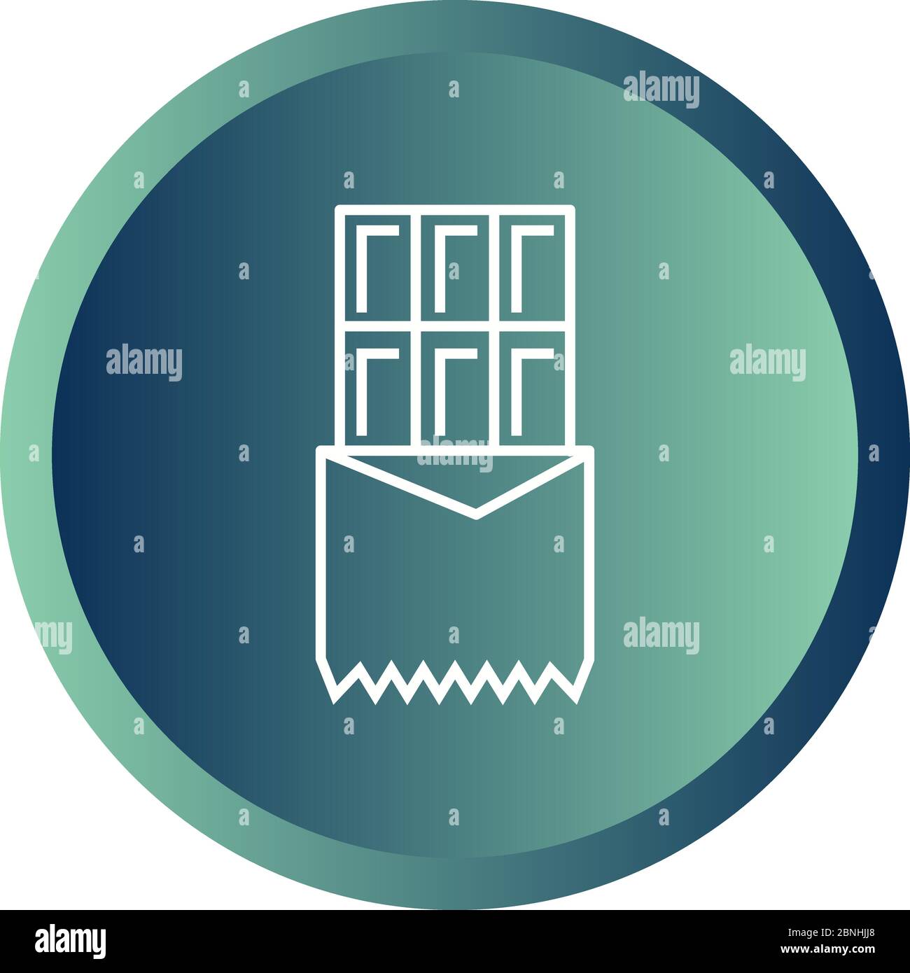 Beautiful Chocolate Line Vector Icon Stock Vector Image & Art - Alamy