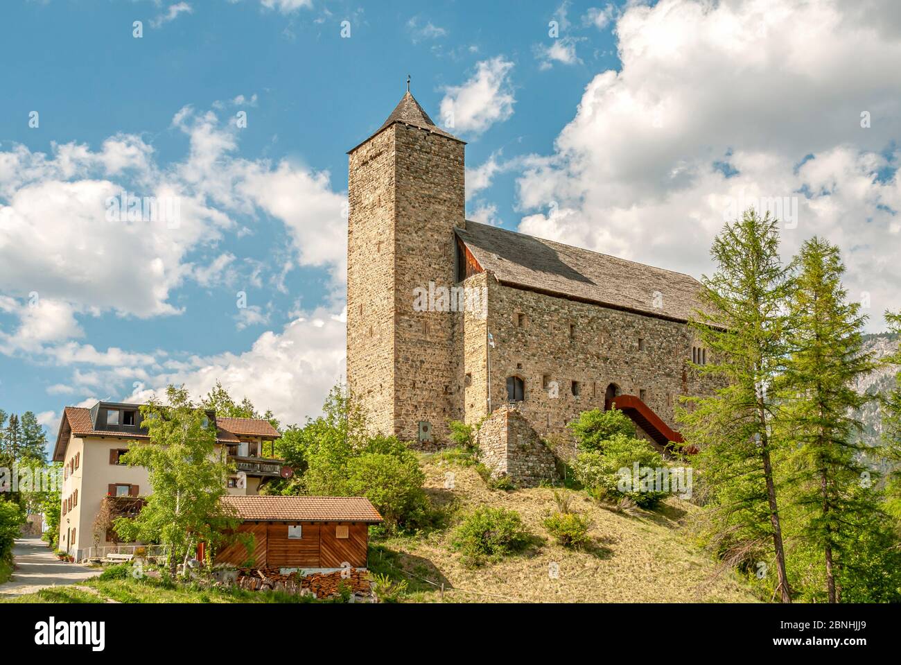 Castle Theater Riom in Origen near Savognin, Switzerland Stock Photo ...