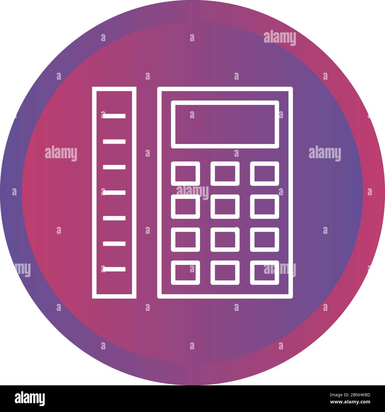 Beautiful Measurement Calculation Line Vector Icon Stock Vector Image ...