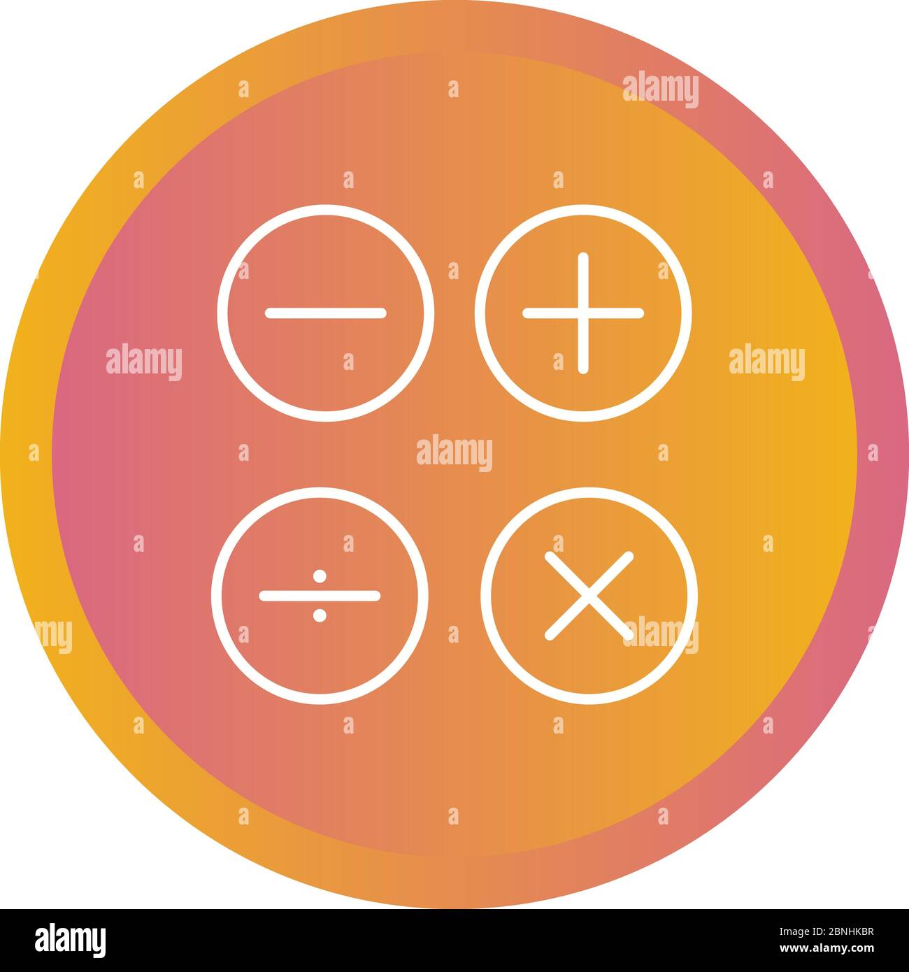 Beautiful Math Symbols Line Vector Icon Stock Vector Image & Art - Alamy