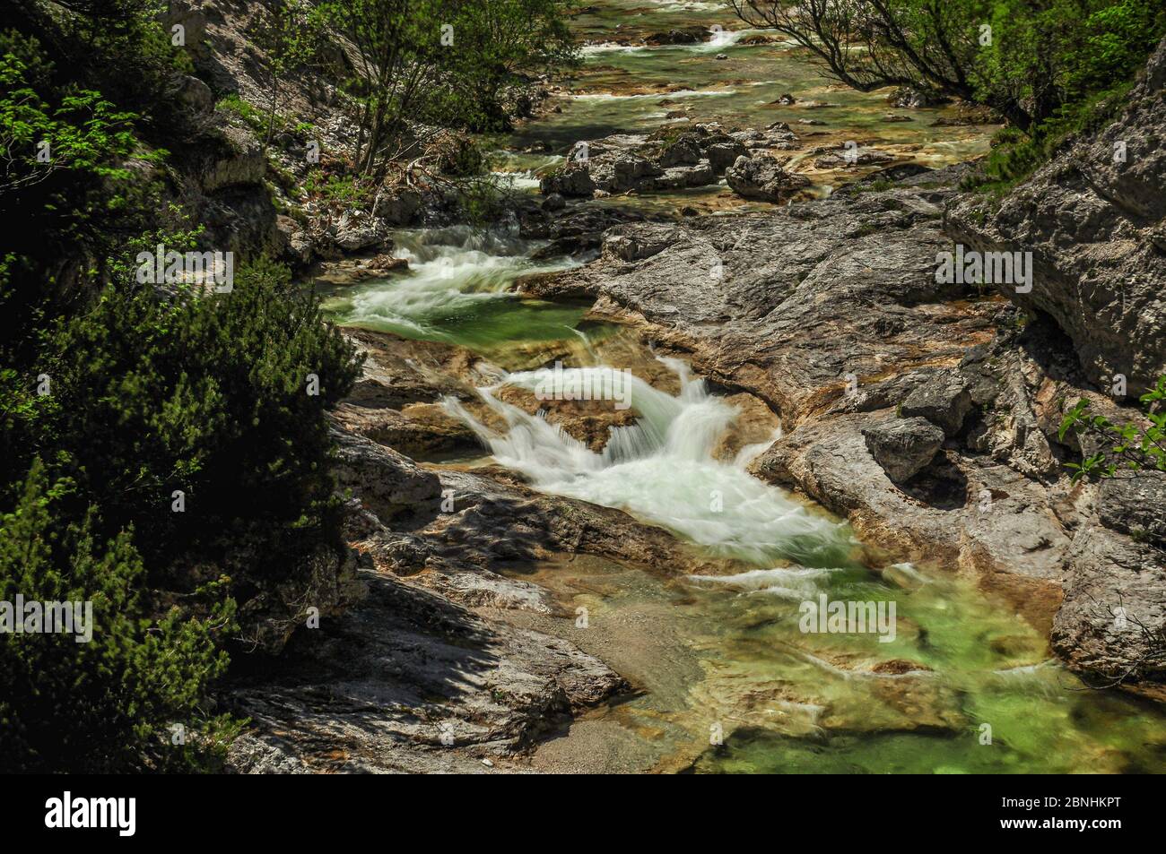 Waterfalls and Cascades in Oetscher National Park, Springtime Stock ...