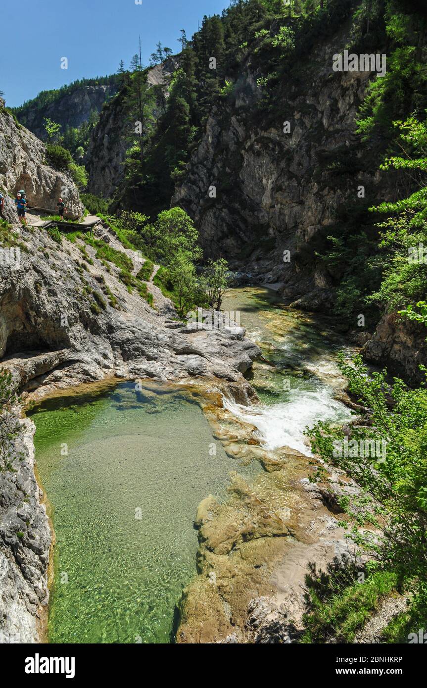 Waterfalls and Cascades in Oetscher National Park, Springtime Stock ...