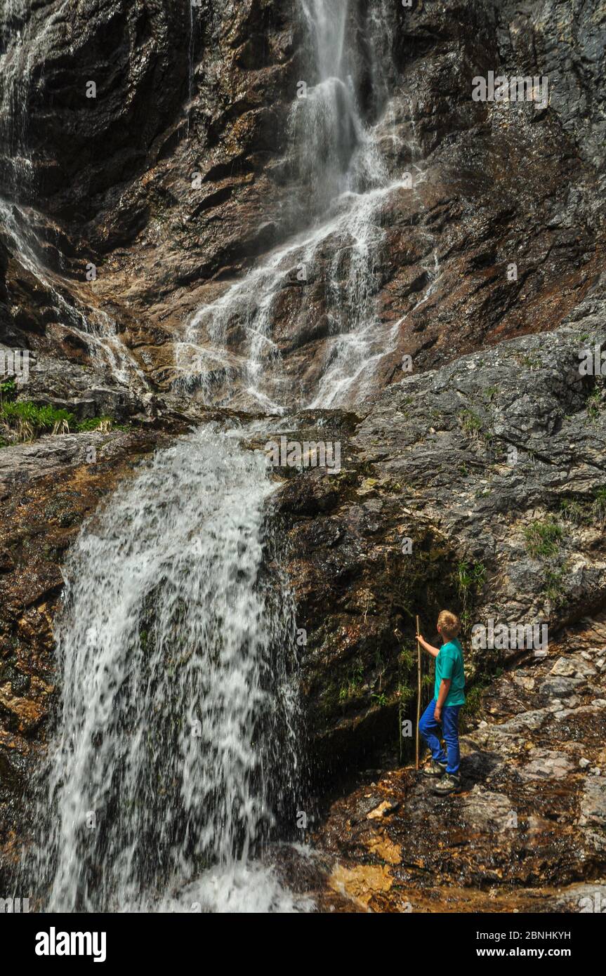 Waterfalls and Cascades in Oetscher National Park, Springtime Stock ...