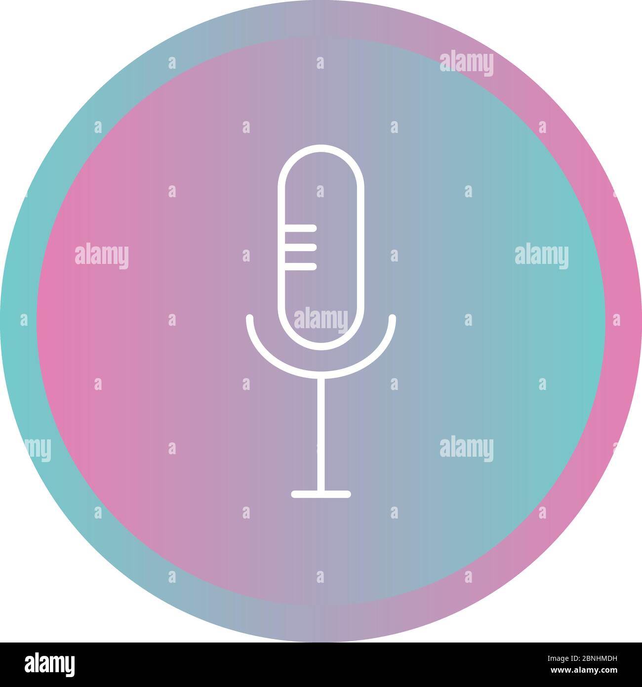 Beautiful Mic Line Vector Icon Stock Vector Image & Art - Alamy