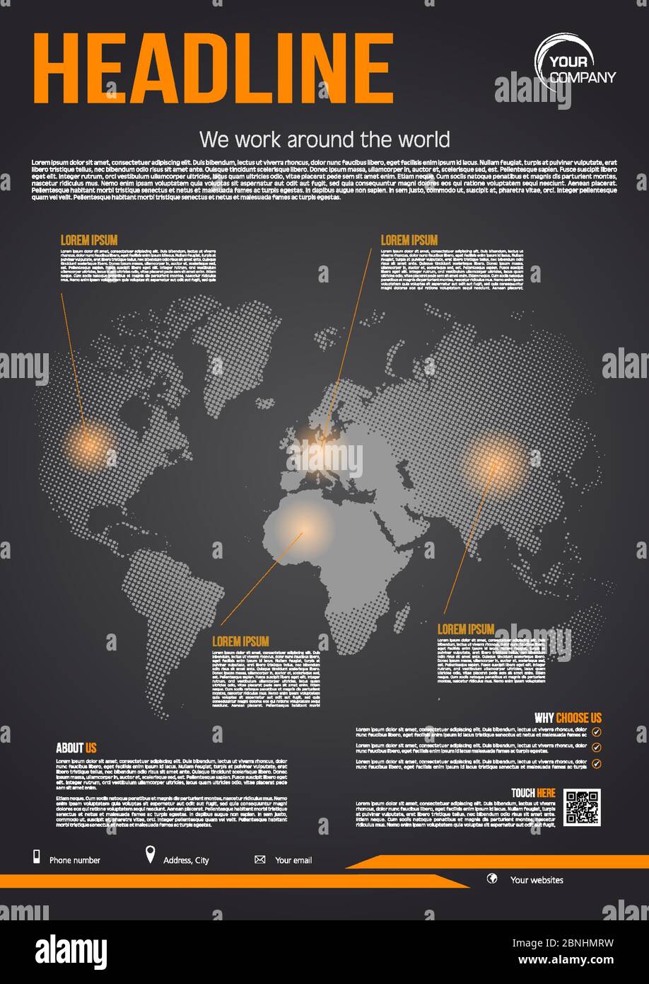 Vector flyer, corporate business, annual report, brochure design and ...