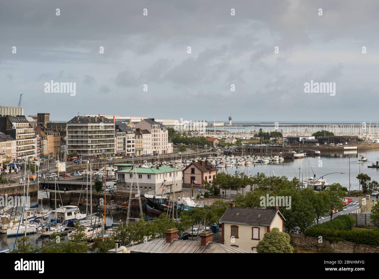 View of City of Cherbourg, Normandy, France Stock Photo - Alamy