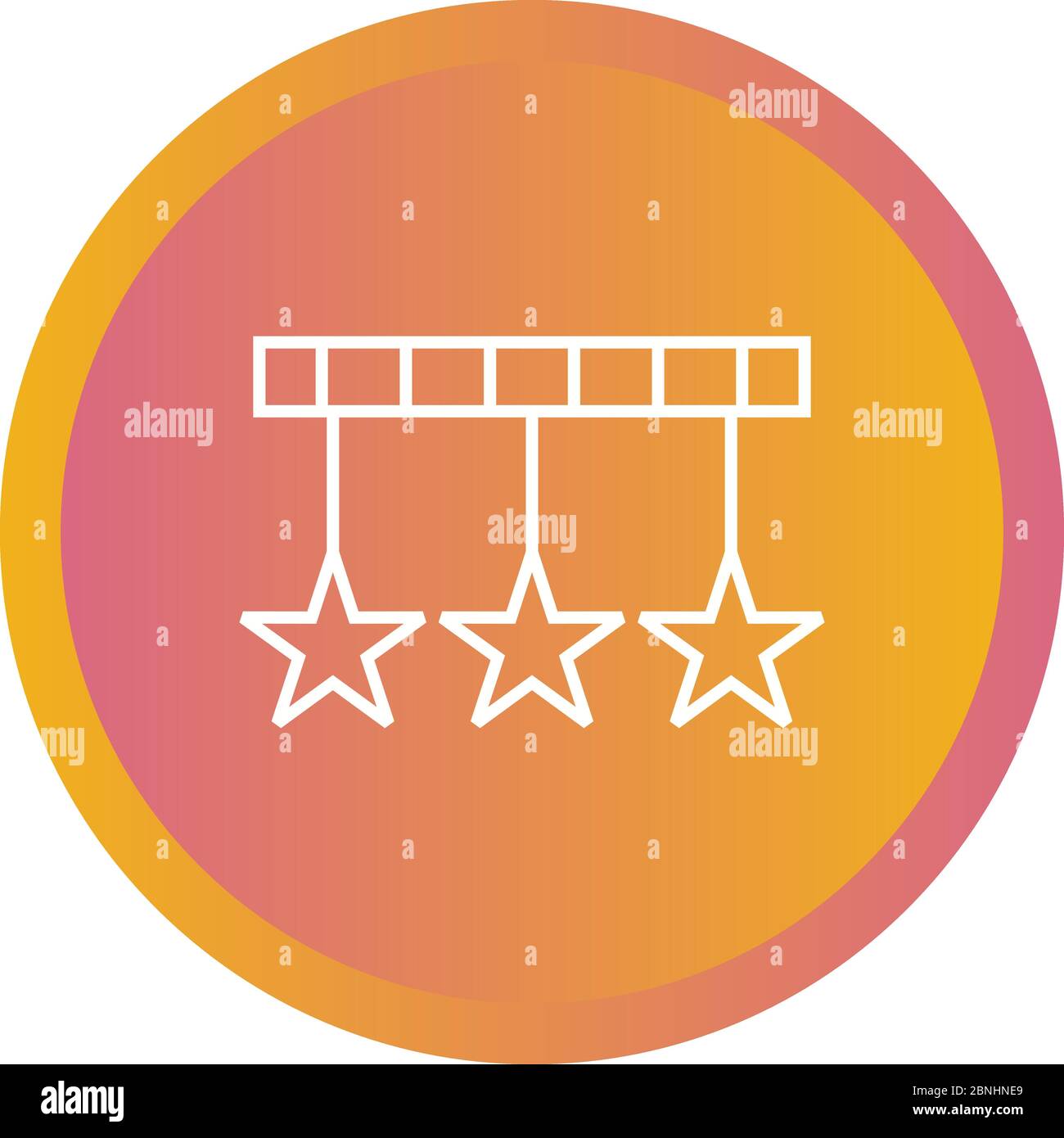 Beautiful Three Stars Line Vector Icon Stock Vector Image & Art - Alamy