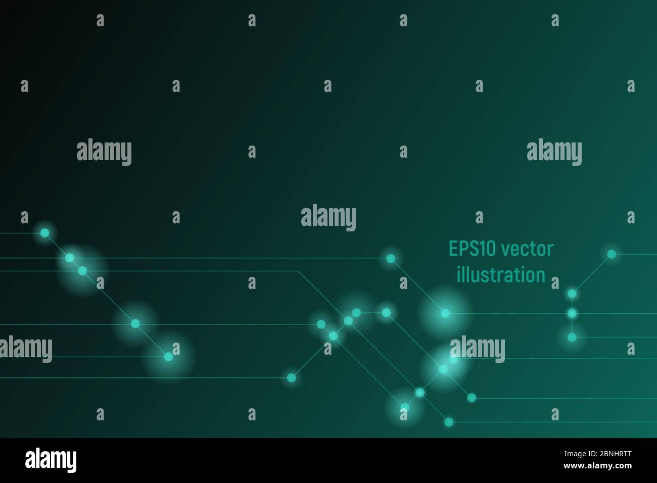 High tech vector illustration banner. Blue background and light Stock ...