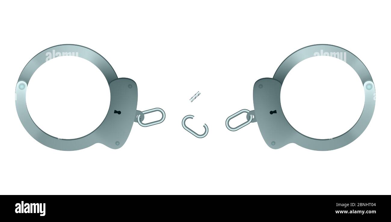 Broken Handcuffs Vector