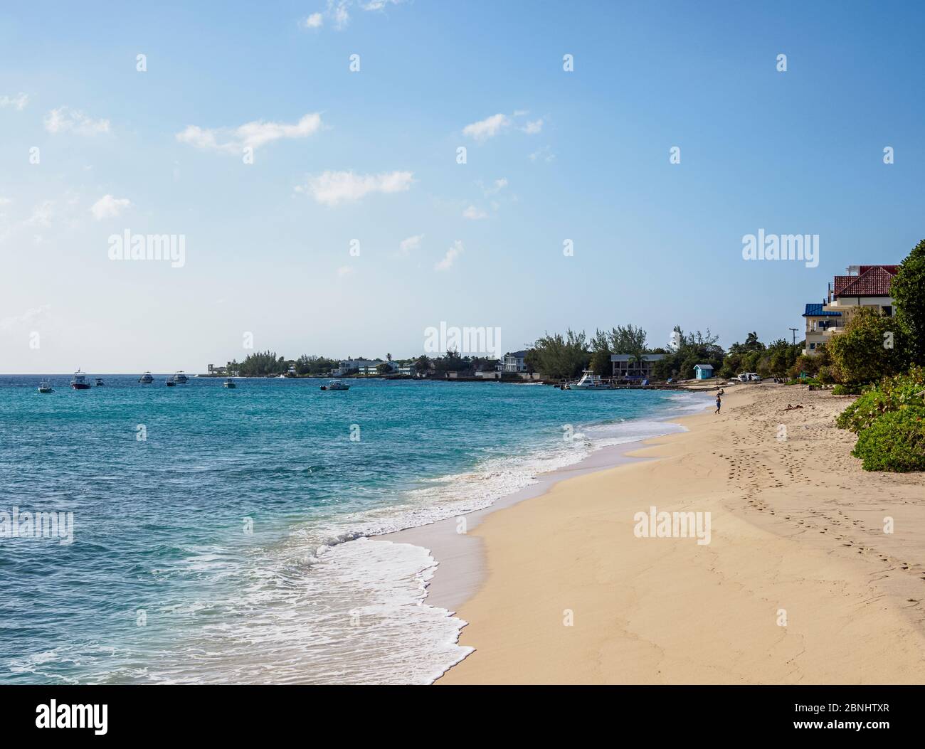 Seven Mile Beach, West Bay, Grand Cayman, Cayman Islands Stock Photo ...
