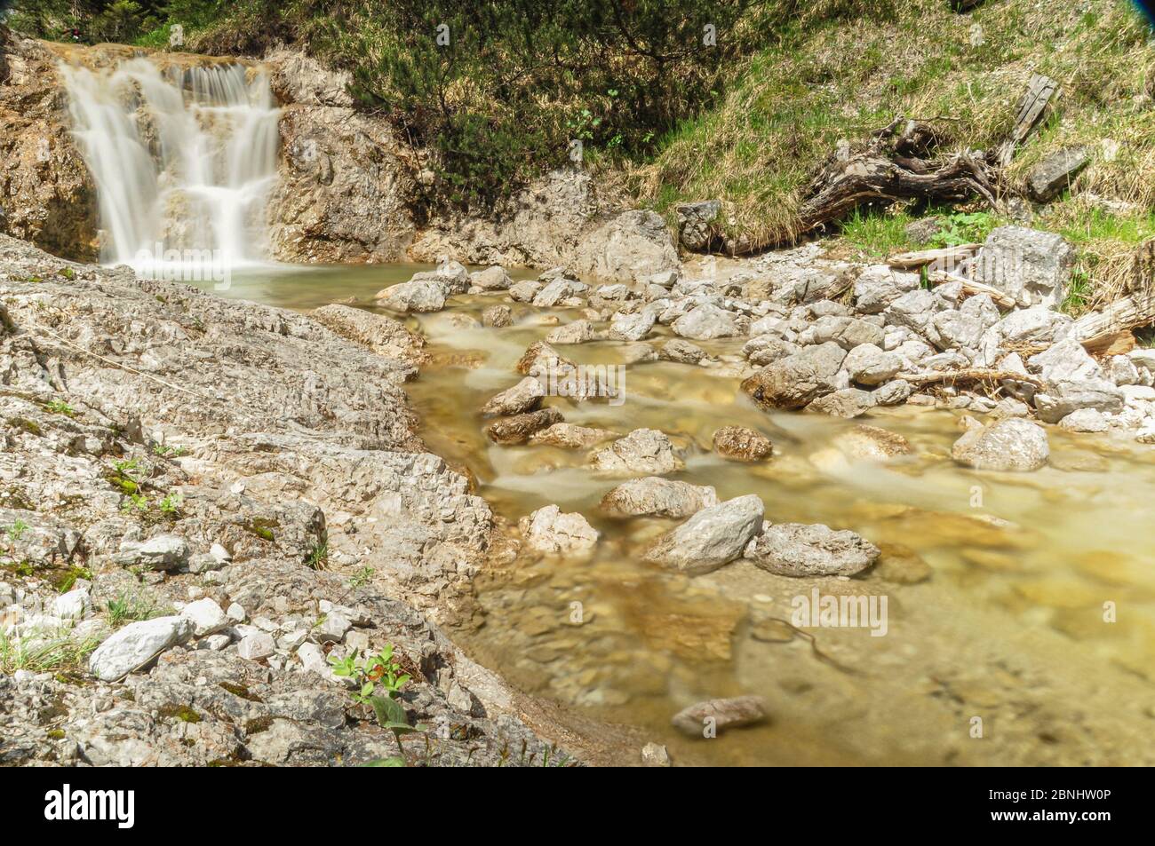 Waterfalls and Cascades in Oetscher National Park, Springtime Stock ...