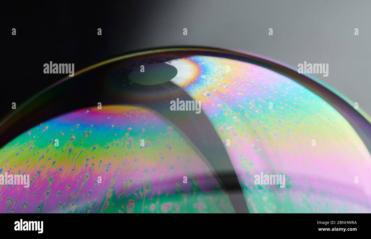 Surface of colorful bubble soap macro close up view Stock Photo - Alamy