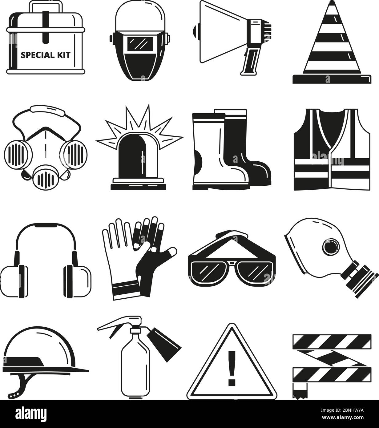 Glove industrial security design Stock Vector Images - Alamy