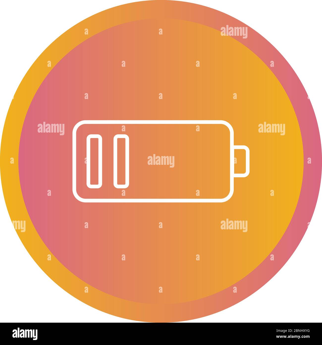 Beautiful Low Battery Line Vector Icon Stock Vector Image & Art - Alamy