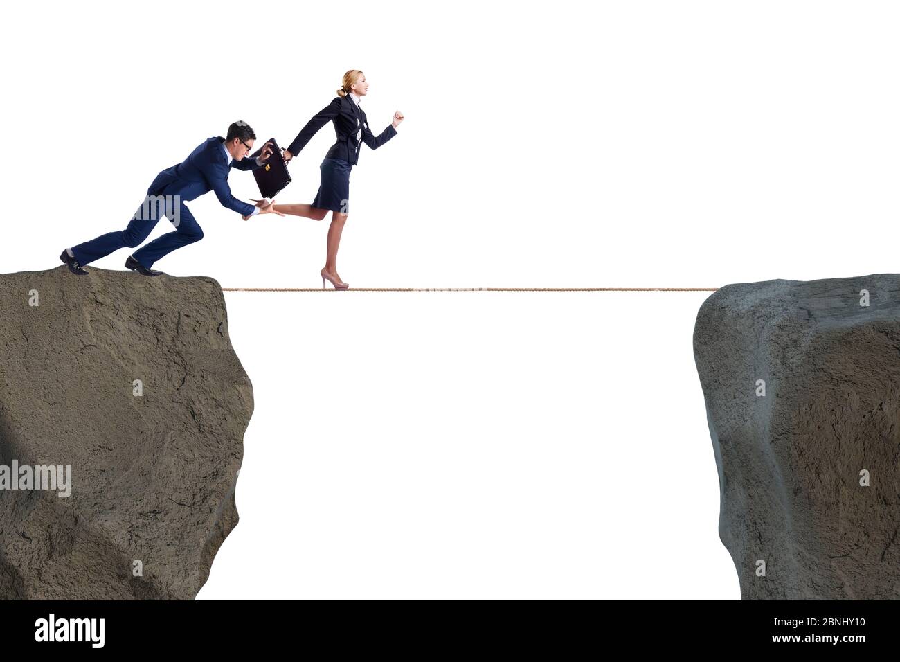 Concept of the unethical business competition Stock Photo - Alamy