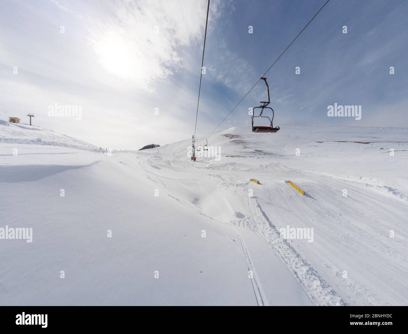 Cold winter day at the top of small hill hi-res stock photography and ...