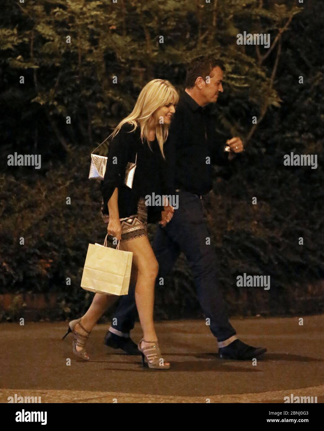 Actor Shane Richie and wife Christie Goddard go for a meal near their ...
