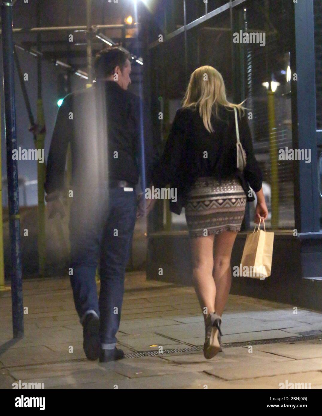 Actor Shane Richie and wife Christie Goddard go for a meal near their ...