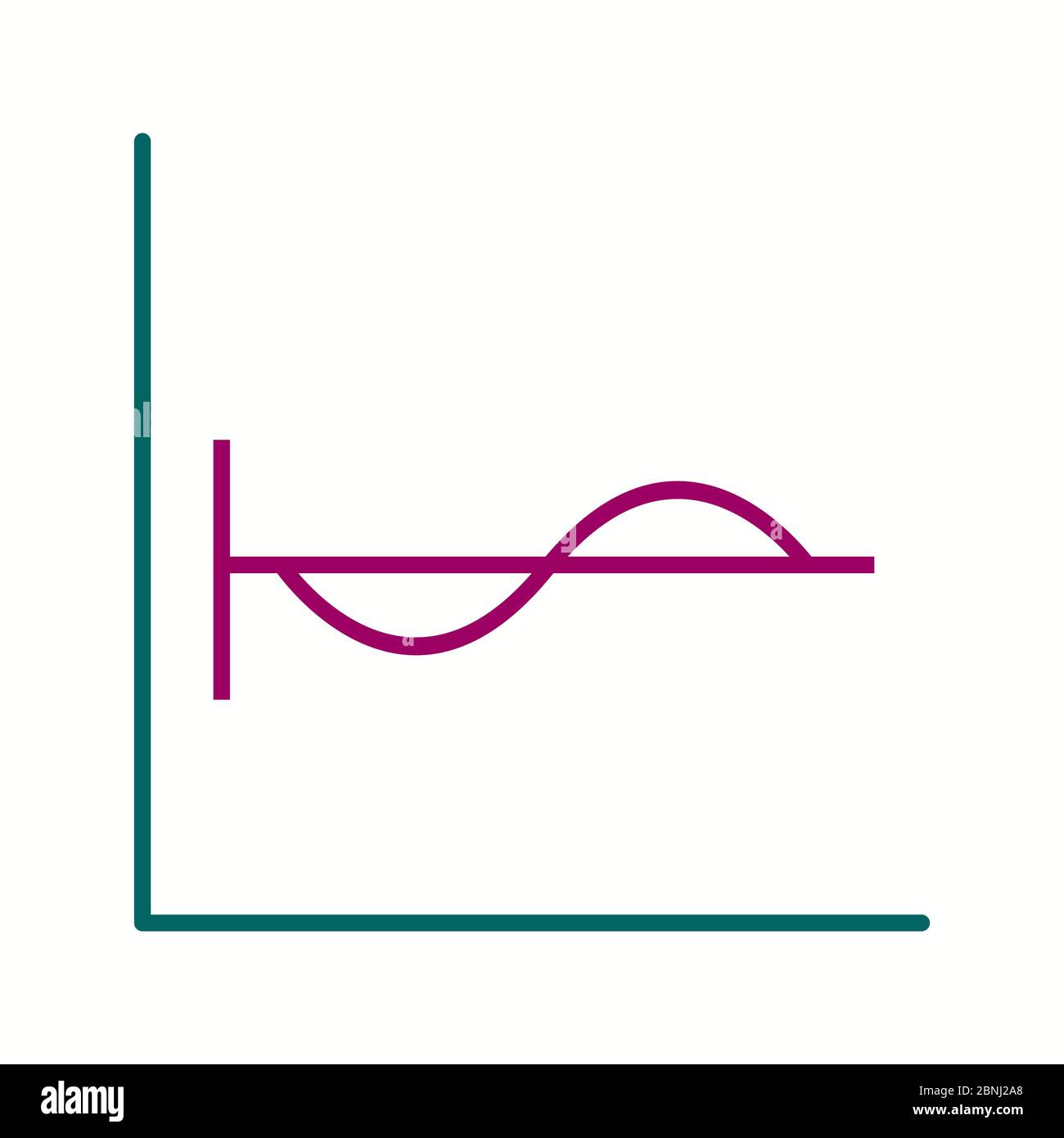 Beautiful Cosine Graph Line Vector Icon Stock Vector Image & Art - Alamy