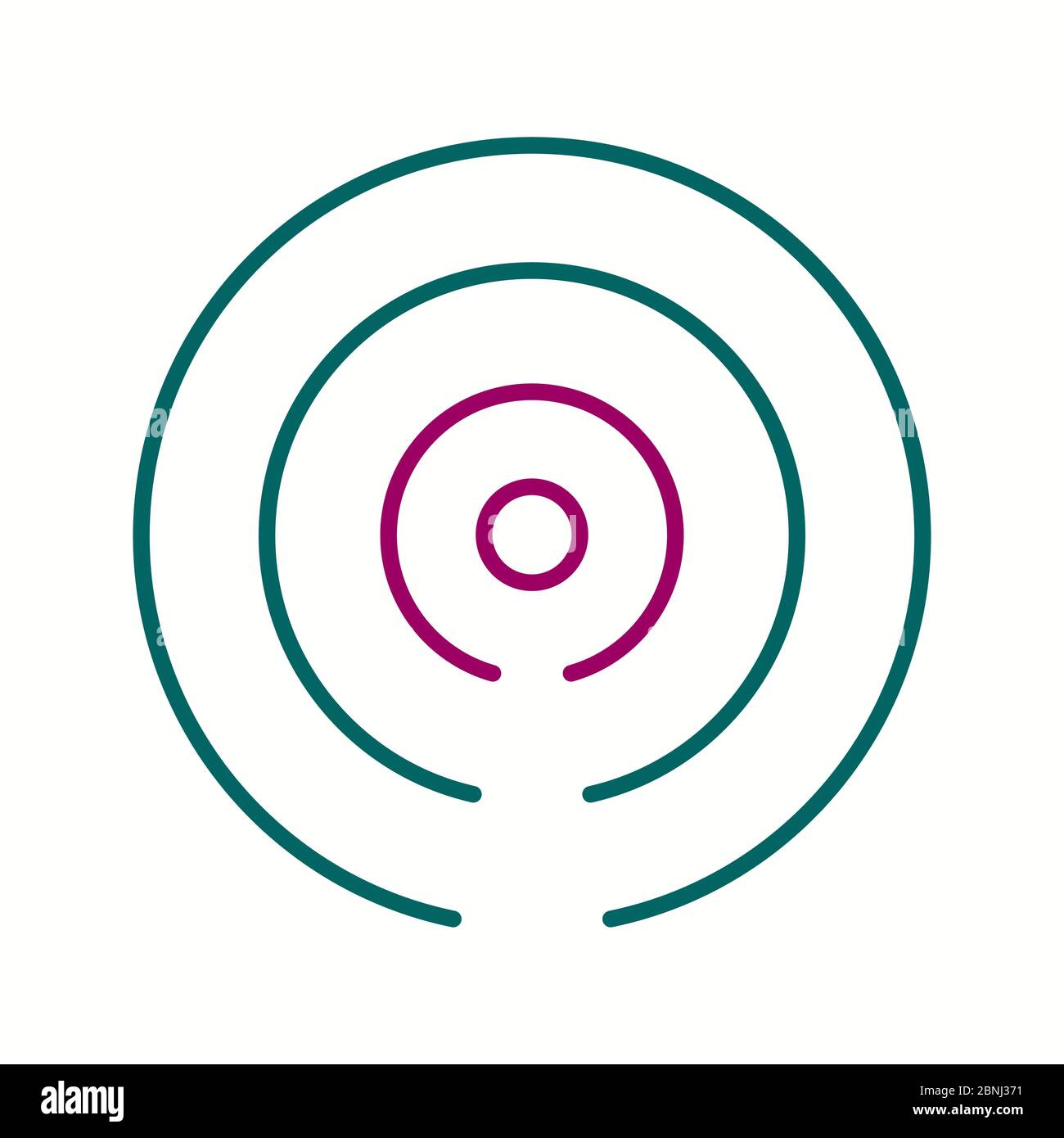 Beautiful Hotspot Signal Line Vector Icon Stock Vector Image & Art - Alamy