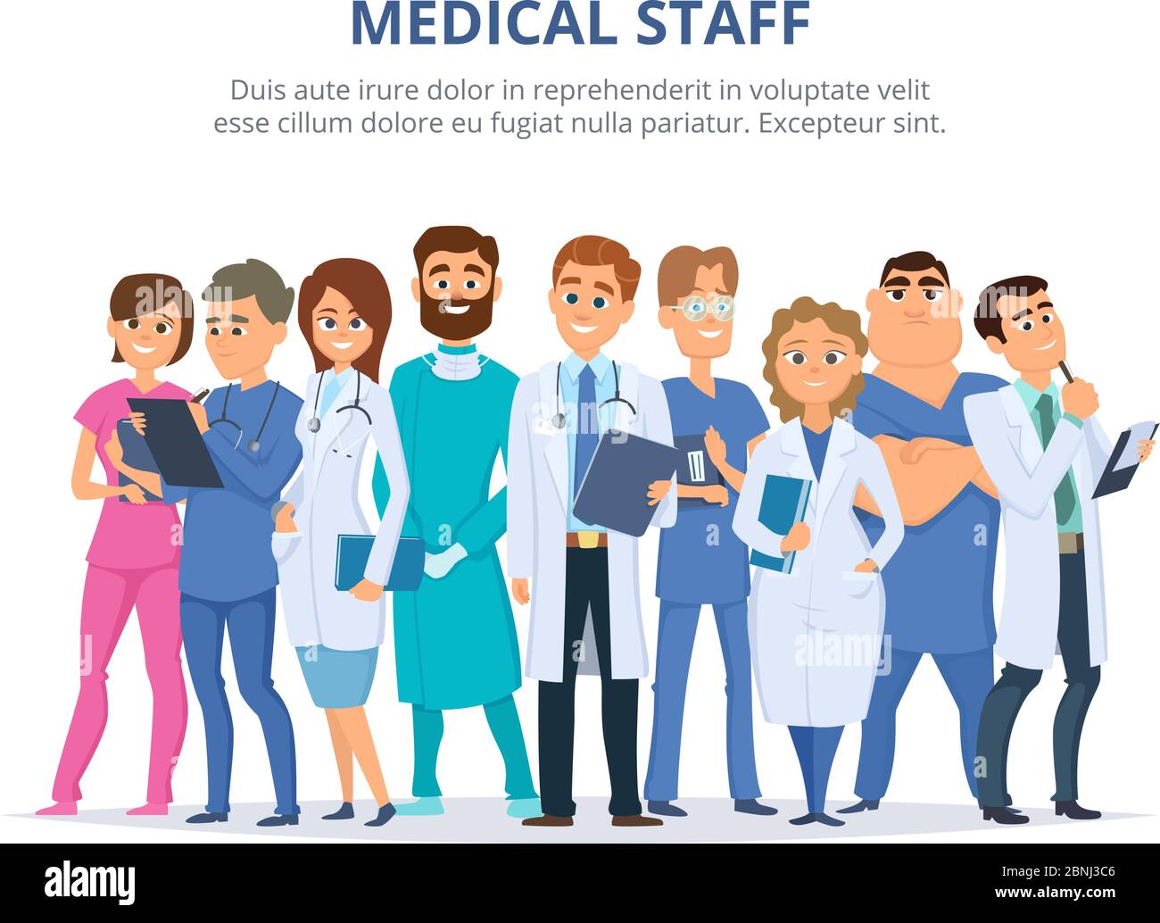 Professional medical doctors team Stock Vector Images - Alamy