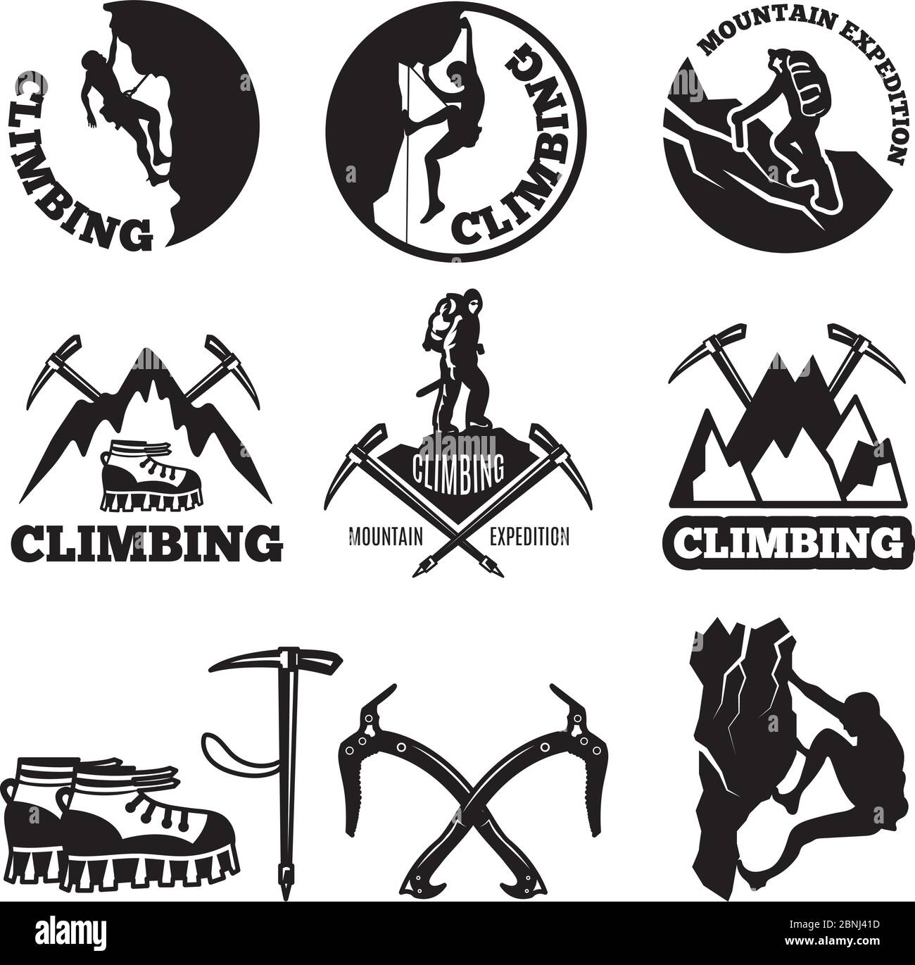 Climber logo hi-res stock photography and images - Alamy