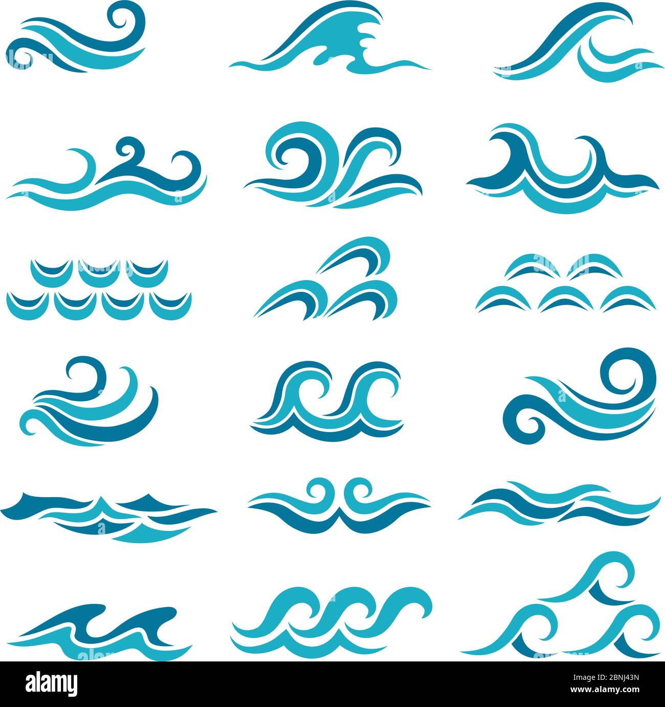 Clear blue waves Stock Vector Images - Alamy
