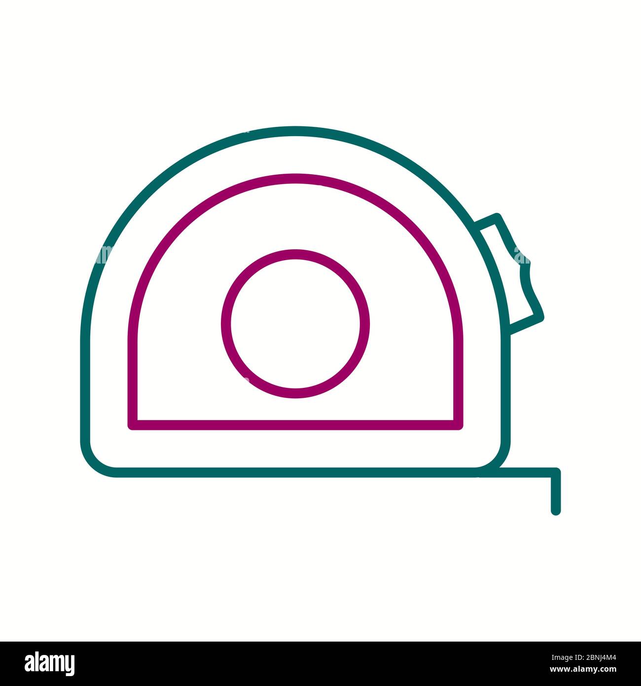 Inches tape Stock Vector Images - Alamy