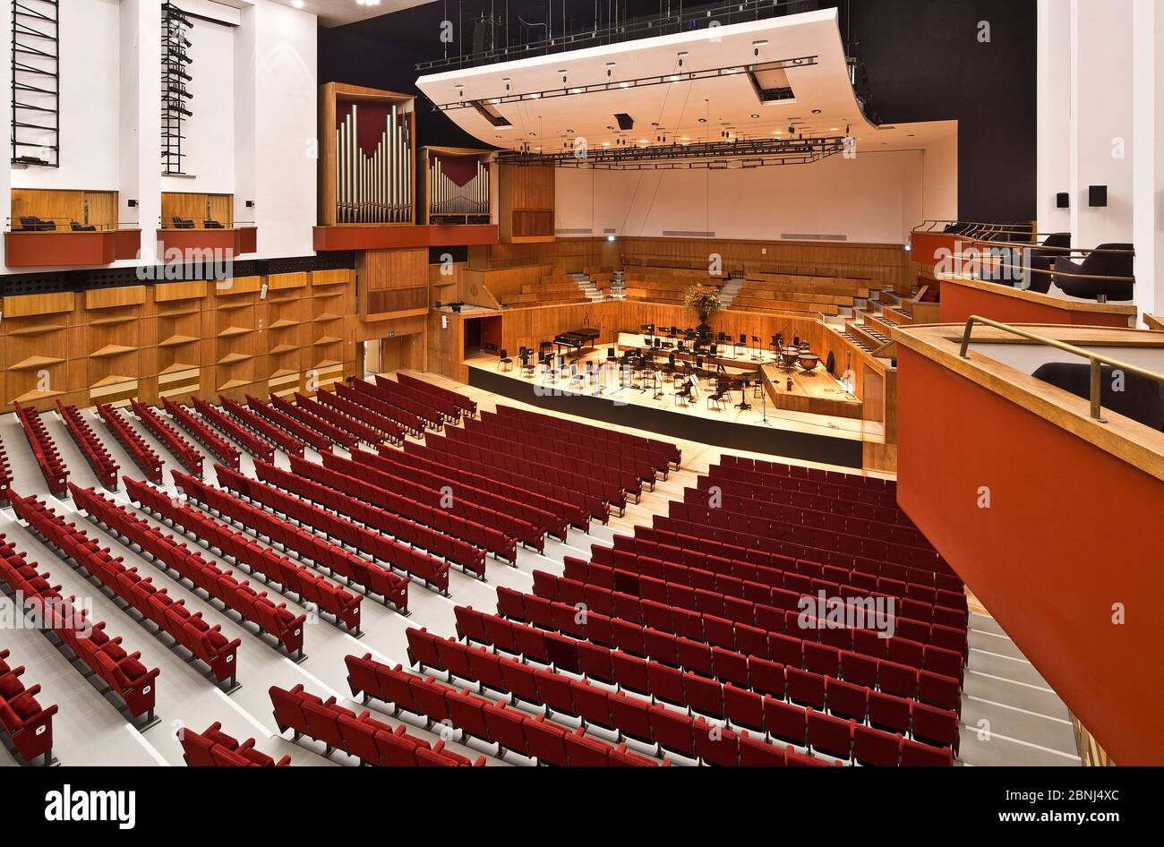 Phoenix concert hall stage. Fairfield Halls, Croydon, United Kingdom ...