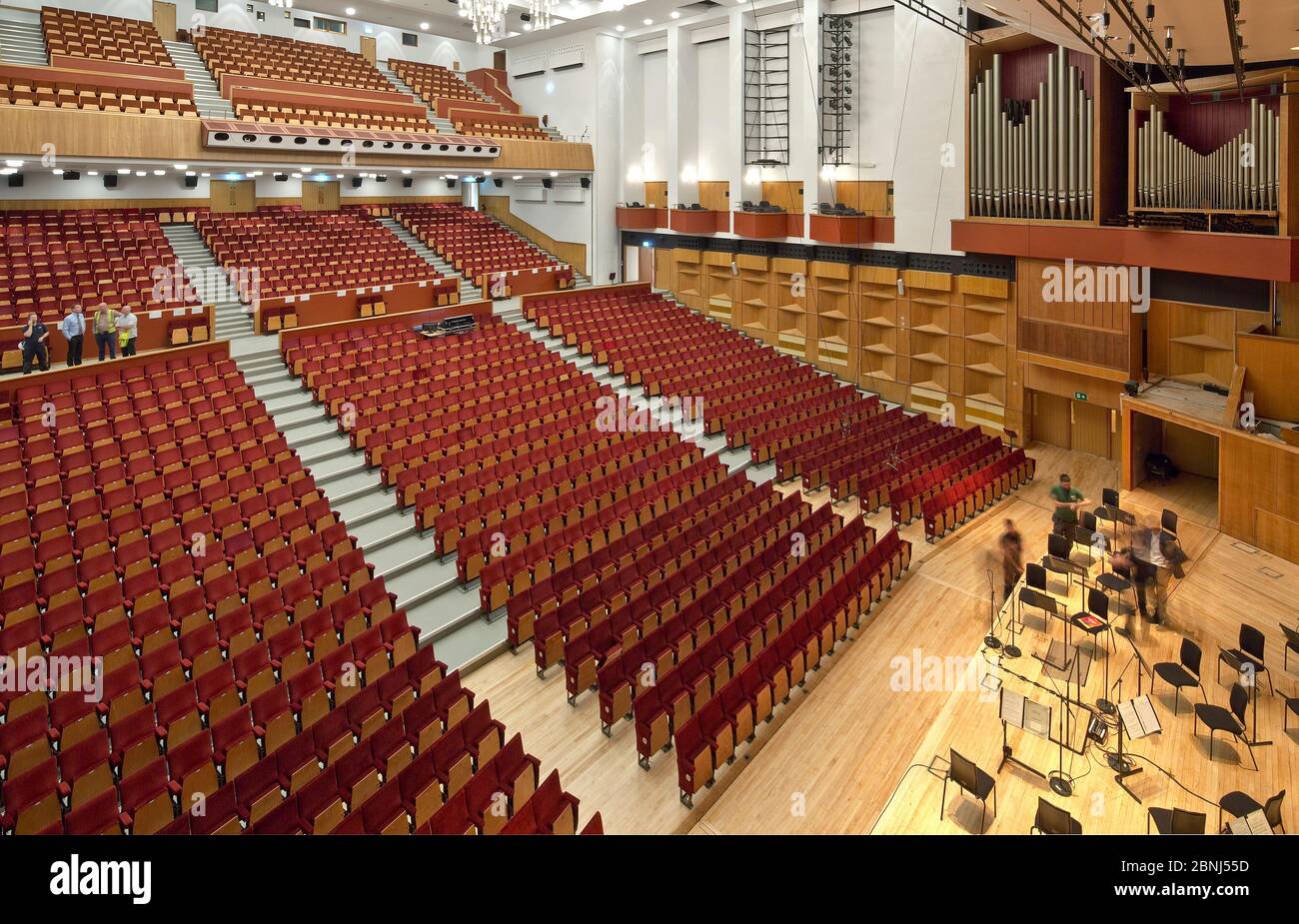 Phoenix concert hall stage. Fairfield Halls, Croydon, United Kingdom ...