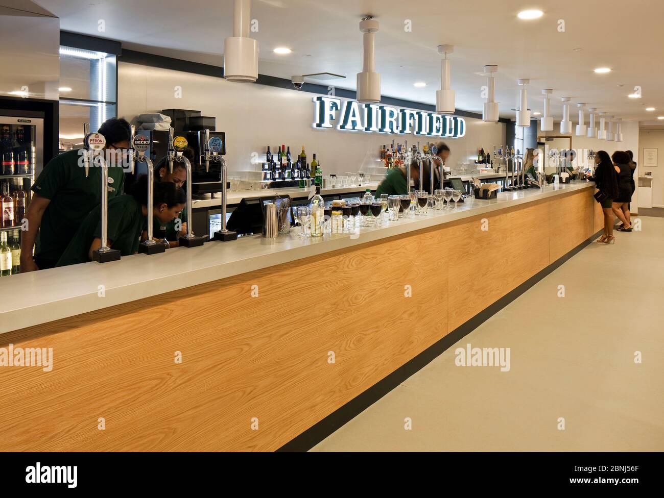 Fairfield bar. Fairfield Halls, Croydon, United Kingdom. Architect ...