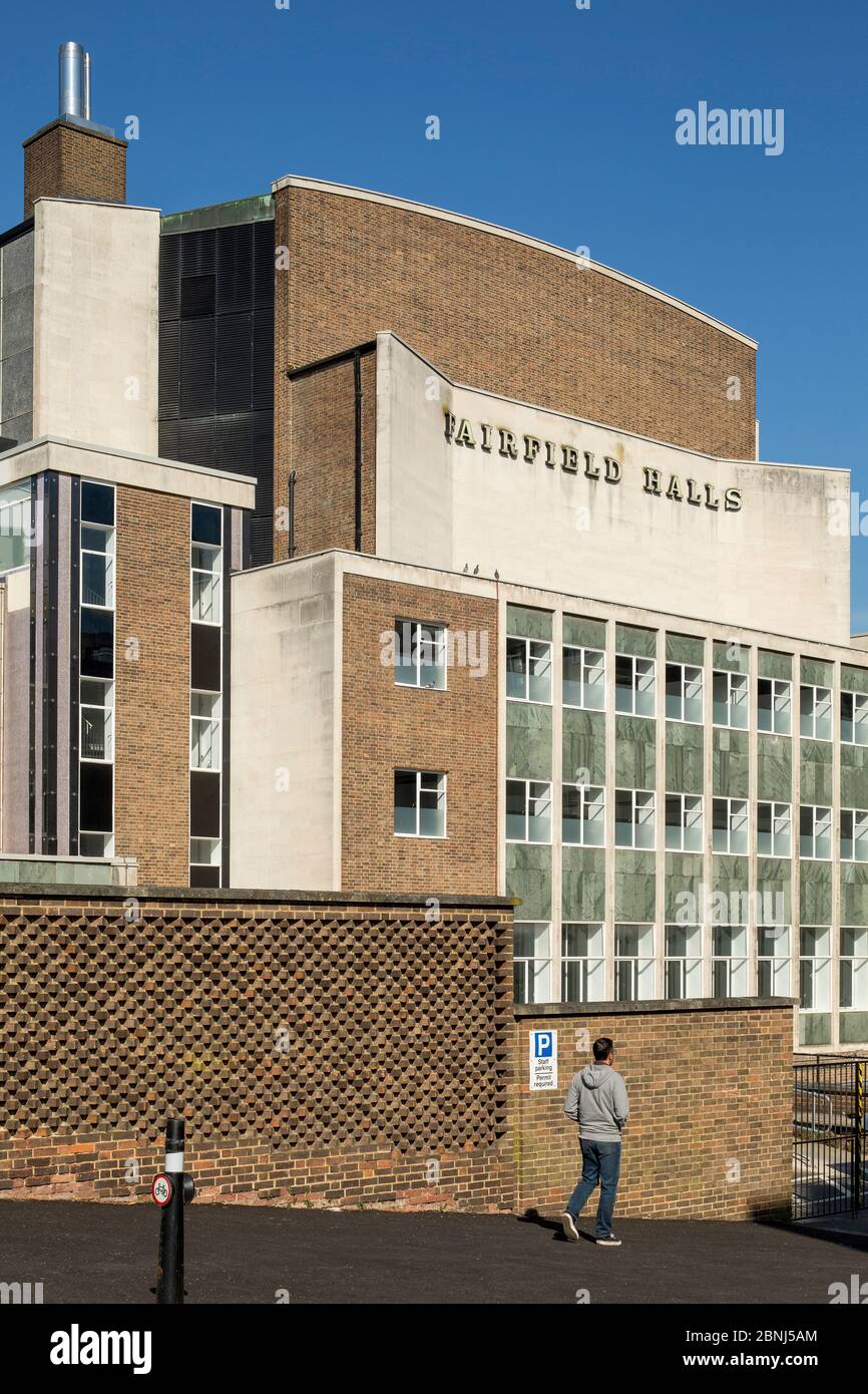 General view from South East. Fairfield Halls, Croydon, United Kingdom ...