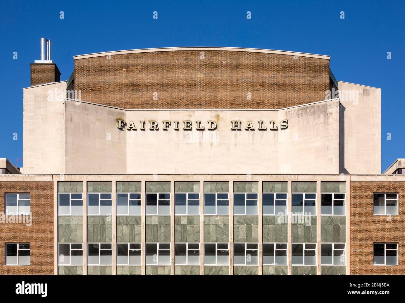 Upper East elevation. Fairfield Halls, Croydon, United Kingdom ...