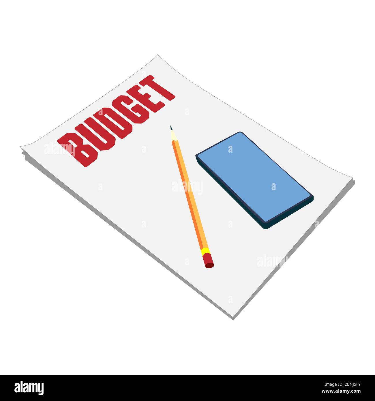 Sheet paper smartphone blank Stock Vector Images - Alamy