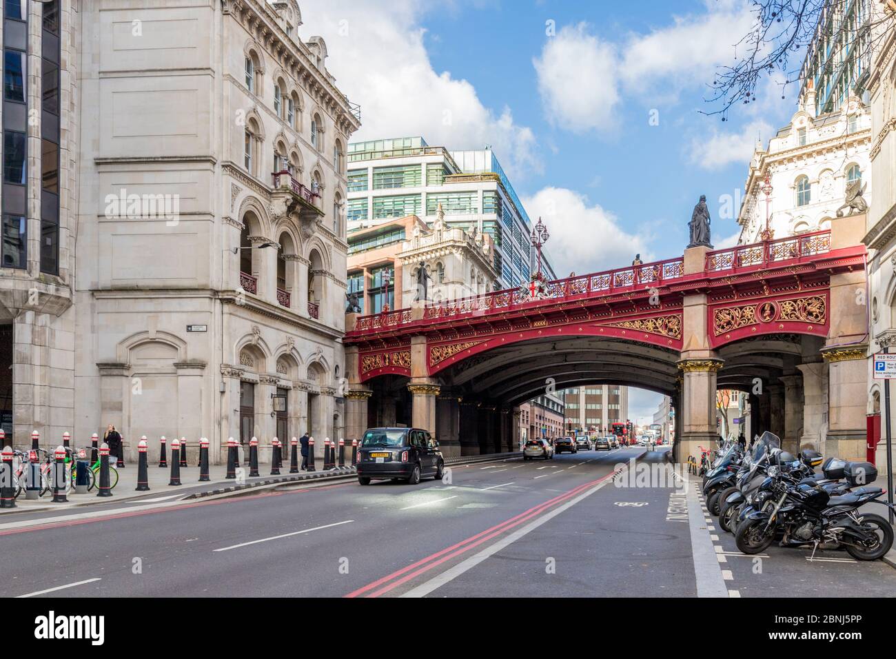 Holborn Viaduct bridge, London, England, United Kingdom, Europe Stock ...