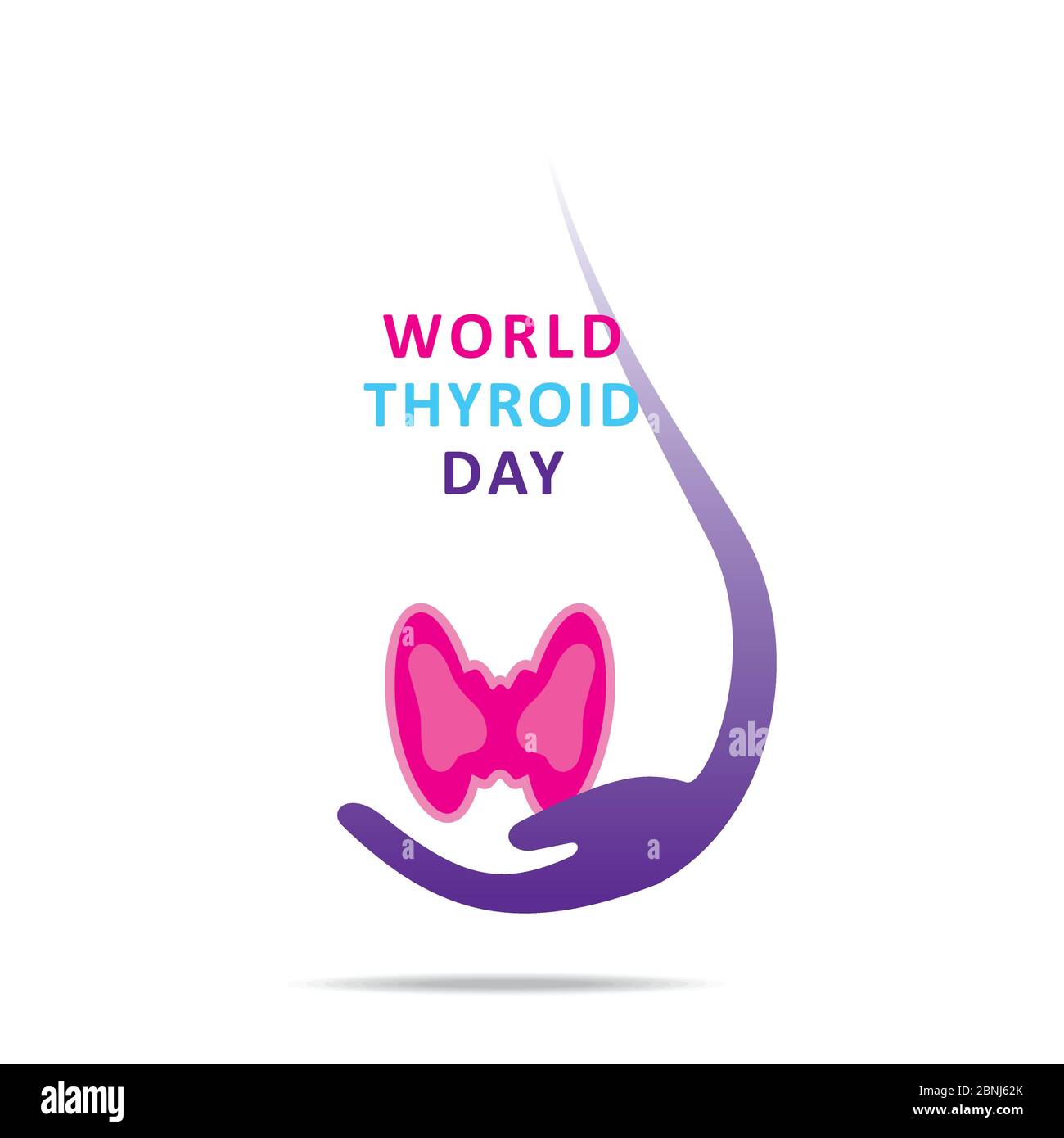 Vector illustration for World Thyroid Day banner or poster design Stock ...