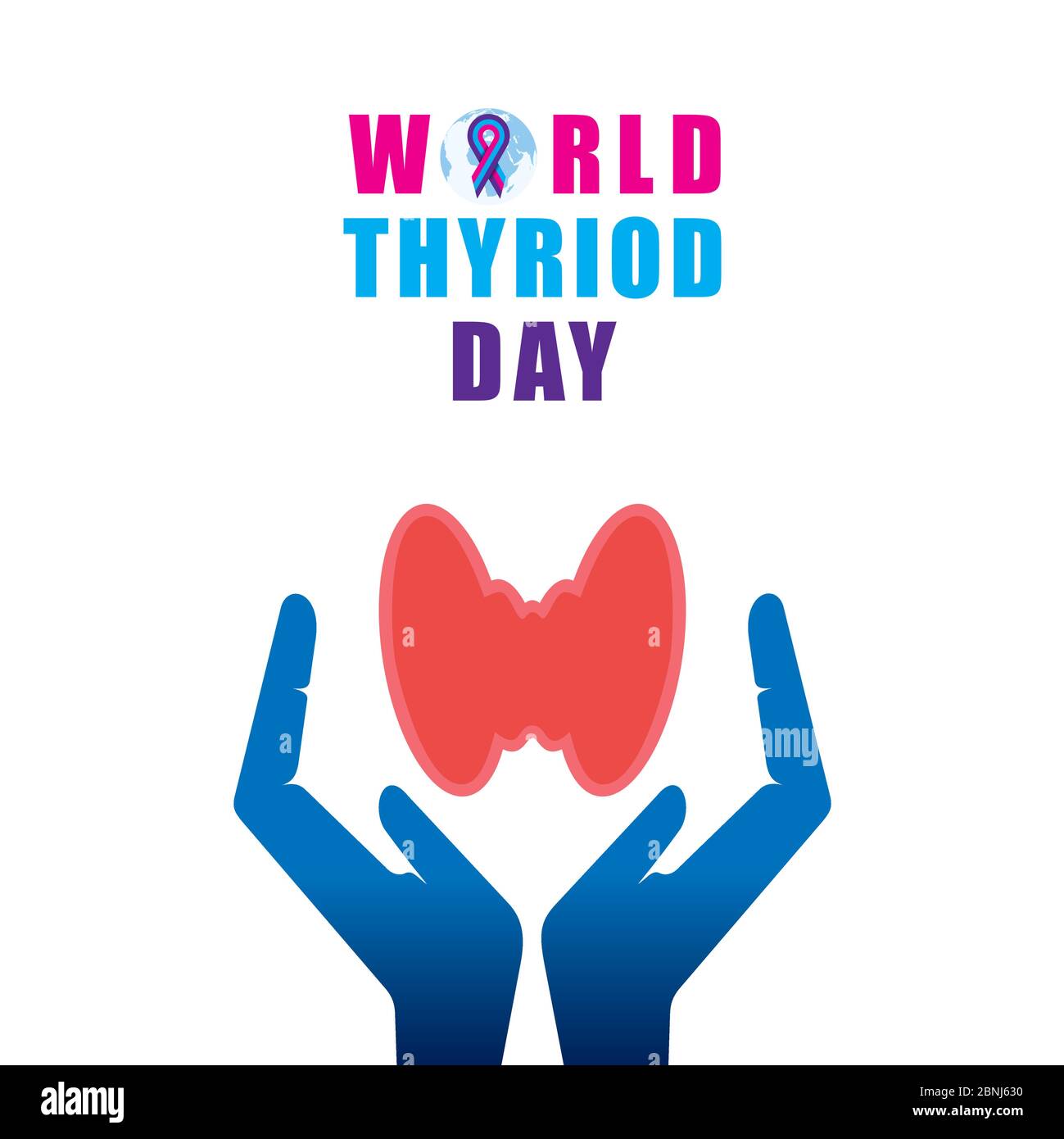 Vector illustration for World Thyroid Day banner or poster design Stock ...