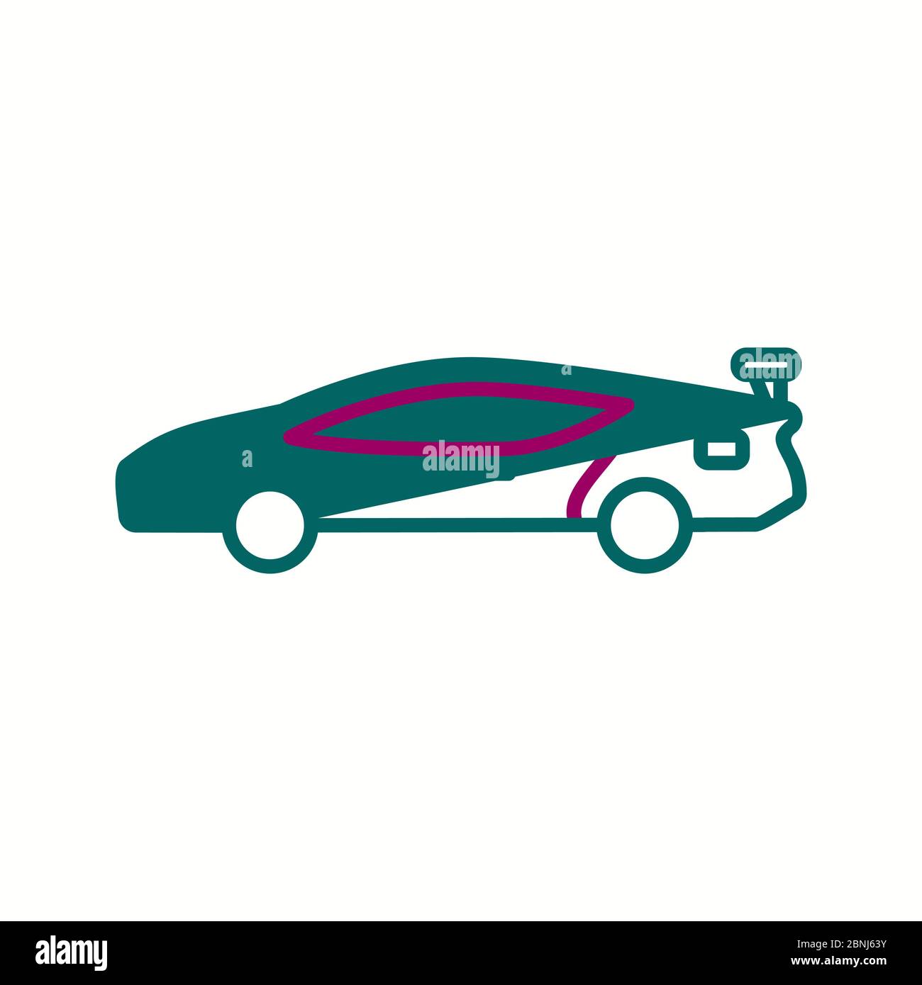 Beautiful Sports Car Line Vector Icon Stock Vector Image & Art - Alamy