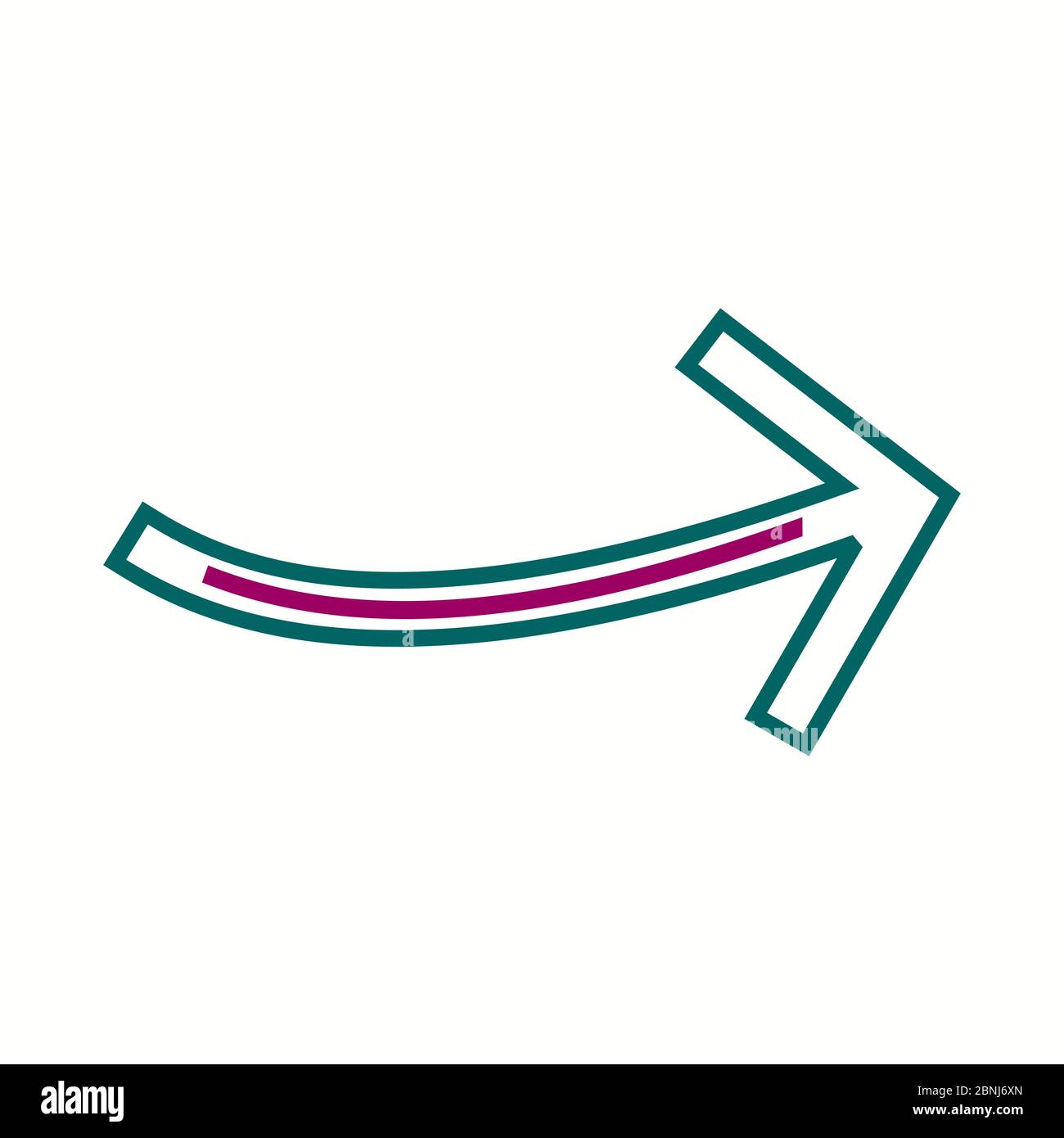 Beautiful Arrow Pointing right Line Vector Icon Stock Vector Image ...