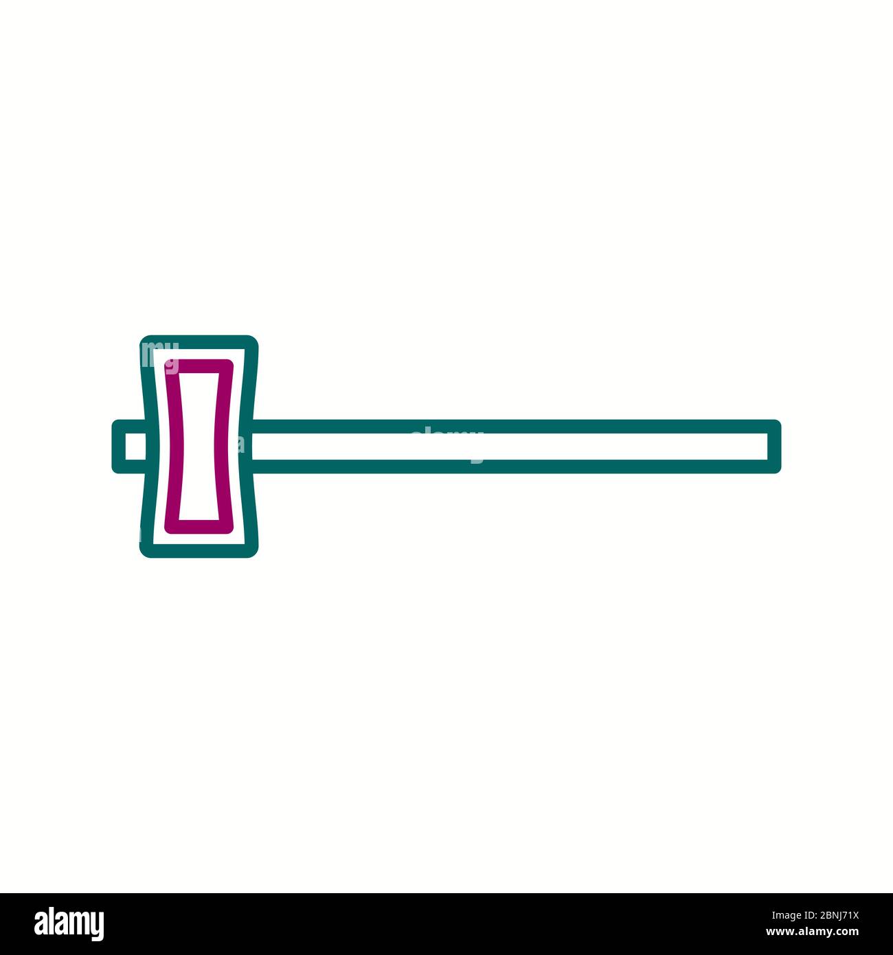Beautiful Hammer Line Vector Icon Stock Vector Image & Art - Alamy