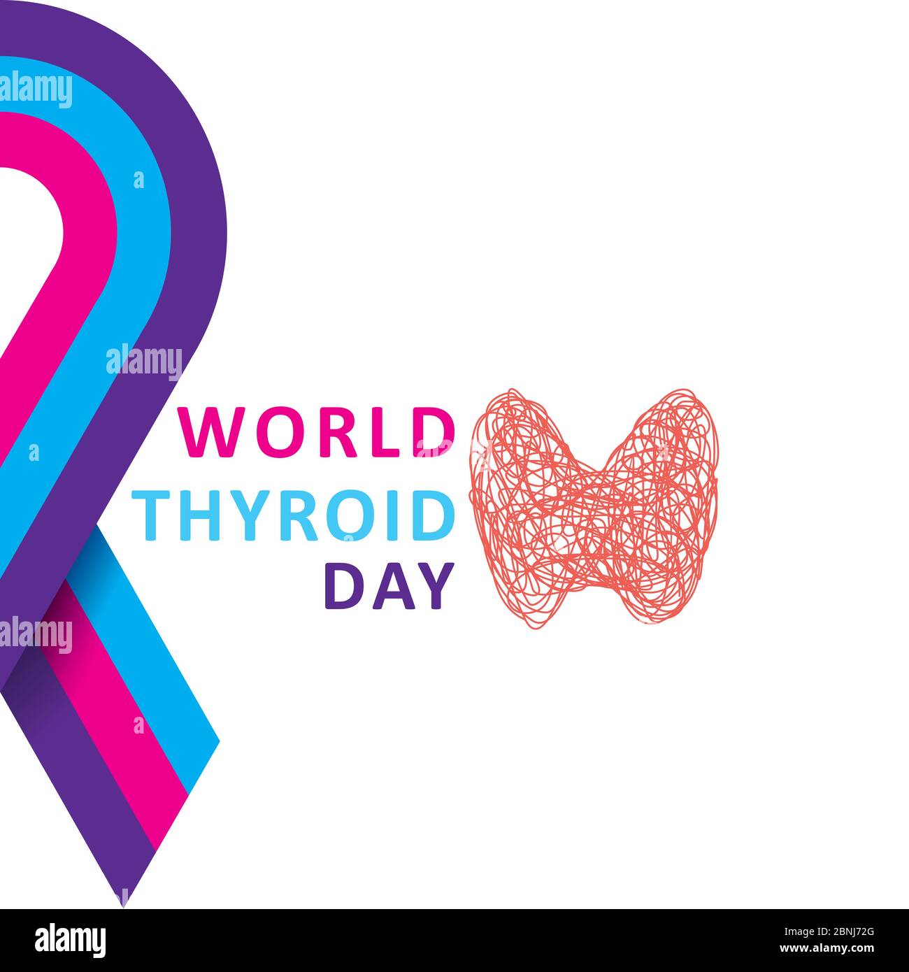 Vector illustration for World Thyroid Day banner or poster design Stock ...