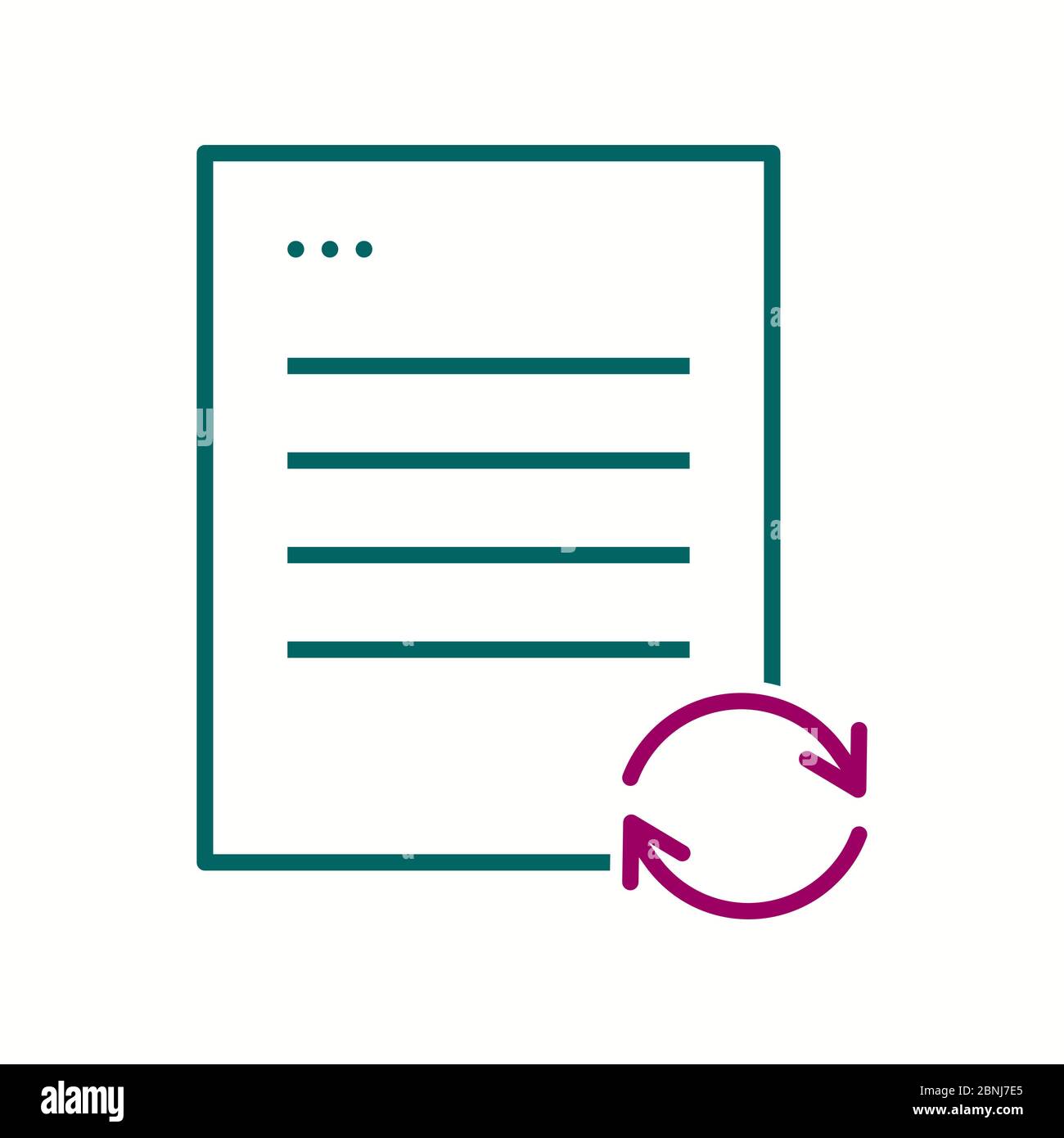 Beautiful Sync Data Line Vector Icon Stock Vector Image & Art - Alamy