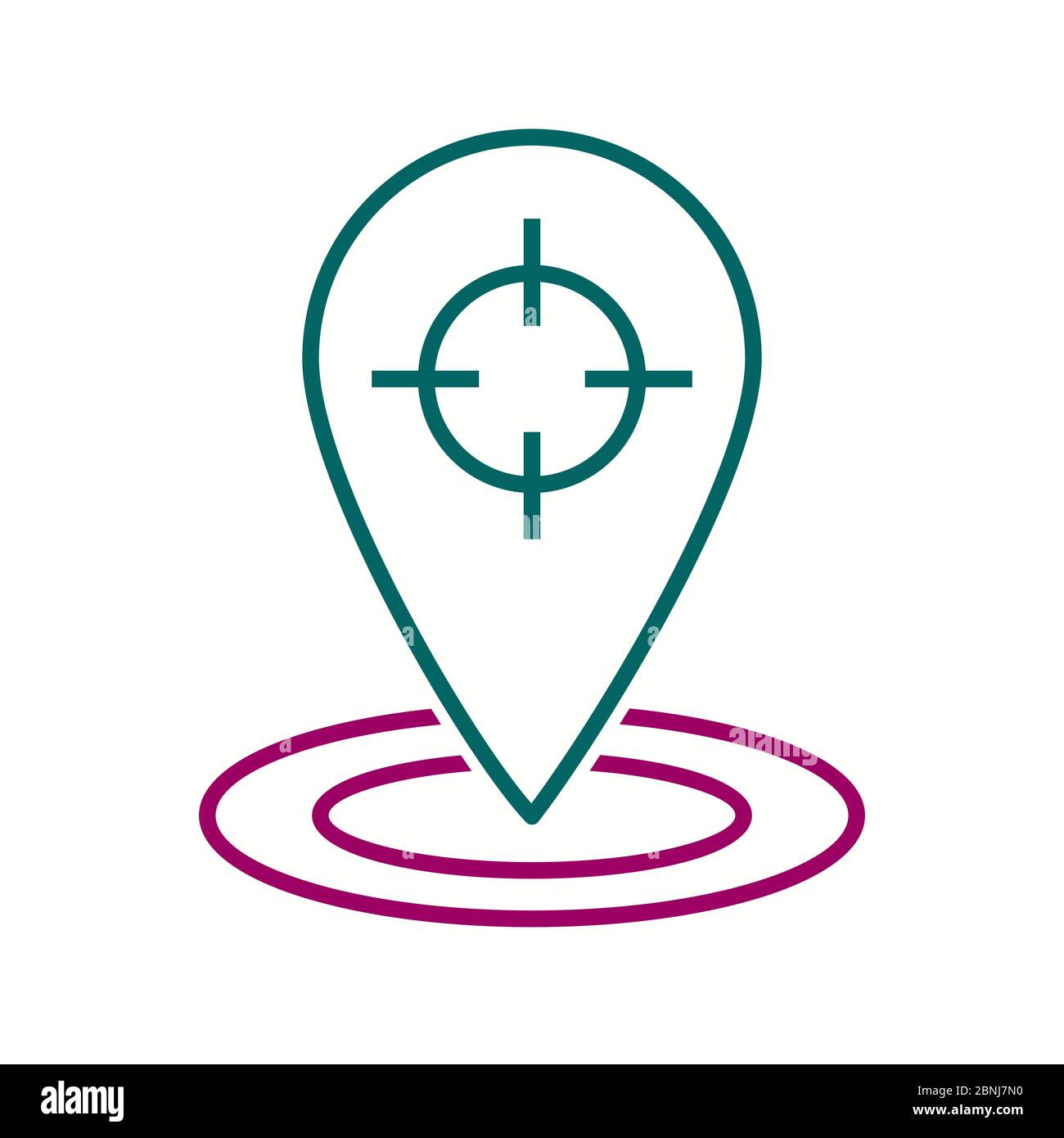 Beautiful Trace Location Line Vector Icon Stock Vector Image & Art - Alamy